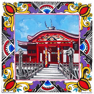 "Shuri Castle Art" Greeting Card for Sale by Belampe | Redbubble