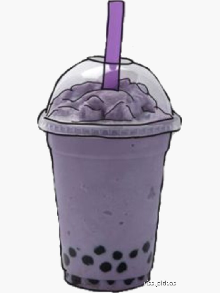 "Purple Boba" Sticker for Sale by rissysIdeas | Redbubble