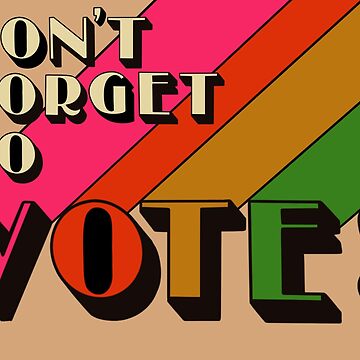 "VOTE!!" Sticker for Sale by Audrey Herbertson | Redbubble