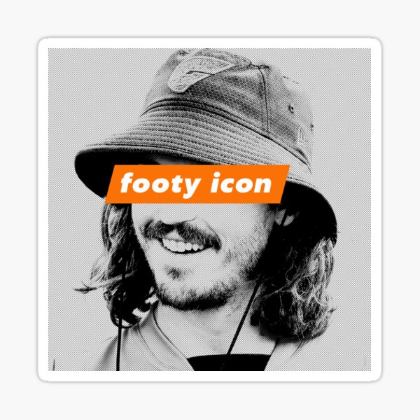"Footy Phil - Footy Icon" Sticker by mergaro | Redbubble