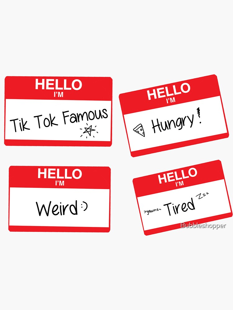 "Hi I’m Sticker Pack" Sticker by Bubbleshopper | Redbubble