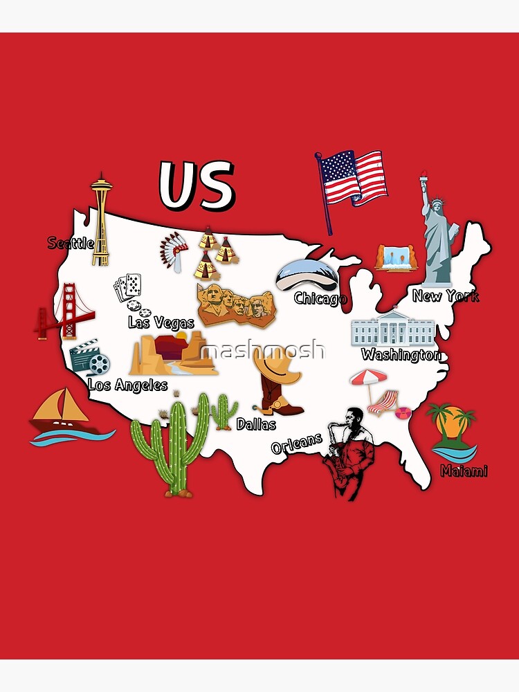 Usa Map Us Map Major Cities Names United States America National