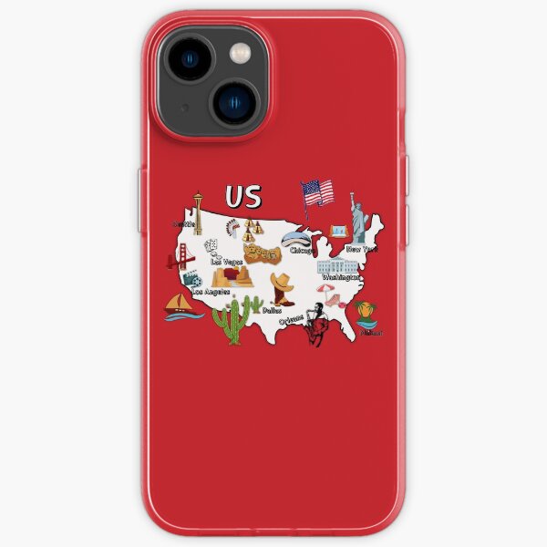 "USA map US map major cities names United states America national ...