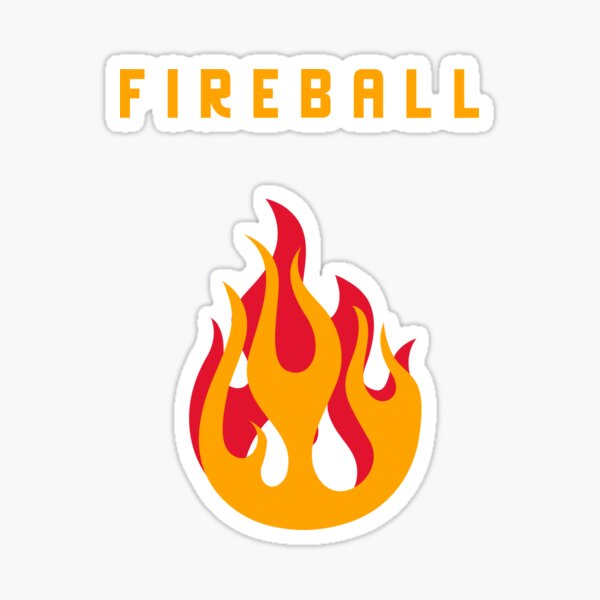 "Fireball" Sticker for Sale by natural-20s | Redbubble