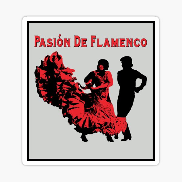 "Flamenco Dance Couple" Sticker for Sale by SphynxDen | Redbubble