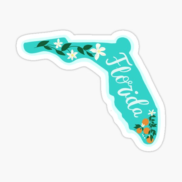 "Florida" Sticker by caitmarie05 | Redbubble