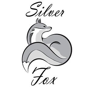"Silver Fox" Sticker for Sale by Yemena | Redbubble