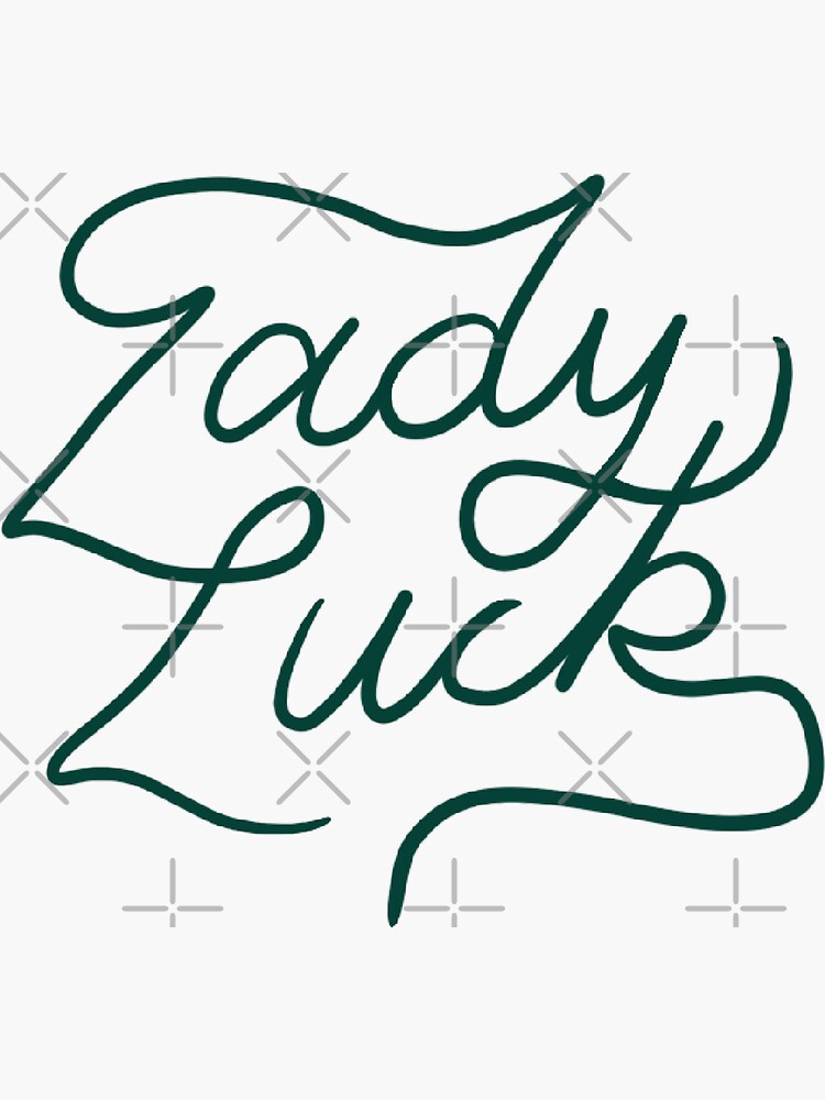 "Lady Luck Sticker" Sticker for Sale by astridsoutlet | Redbubble