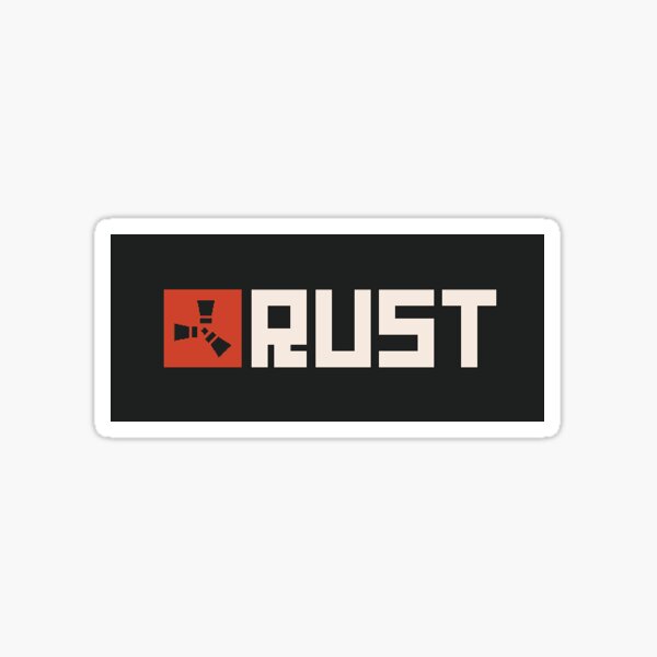 "Rust HD logo" Sticker by seller23 | Redbubble