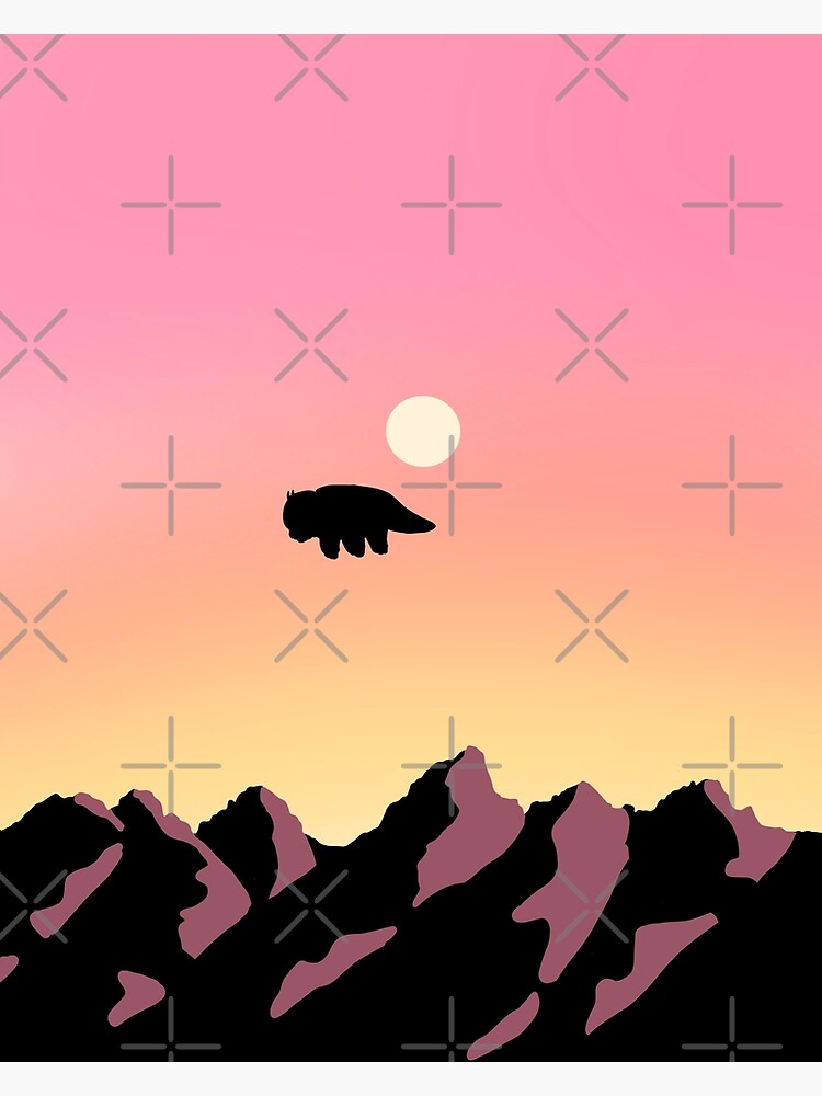 "Appa Flying" Poster for Sale by halistull | Redbubble