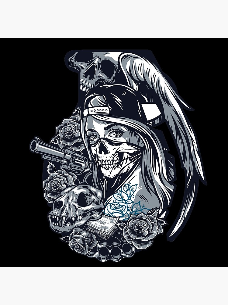"Chicano gangsta girl" Art Board Print by Jey57 | Redbubble