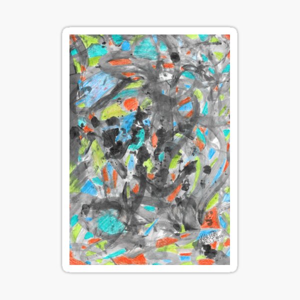 "texture - 301" Sticker by walterfest | Redbubble