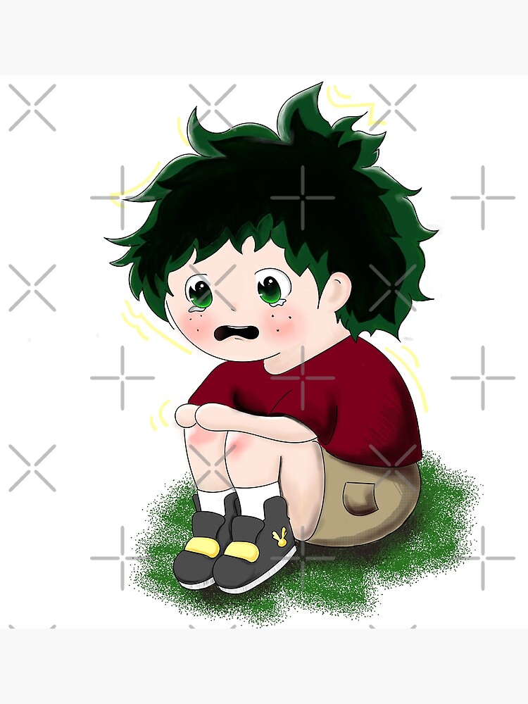 "Crying Deku" Photographic Print by -my-lil-fandom- | Redbubble