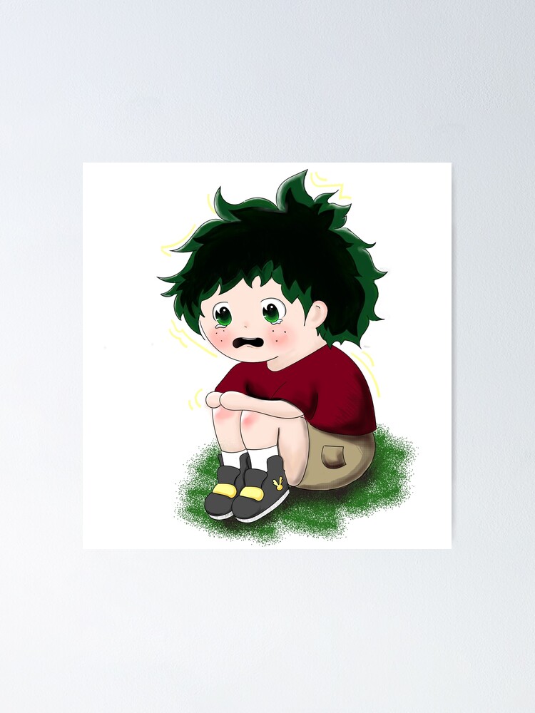 "Crying Deku" Poster for Sale by -my-lil-fandom- | Redbubble