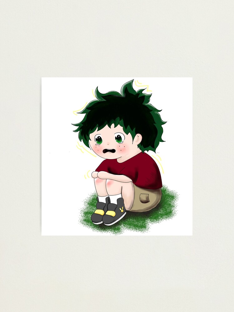 "Crying Deku" Photographic Print by -my-lil-fandom- | Redbubble