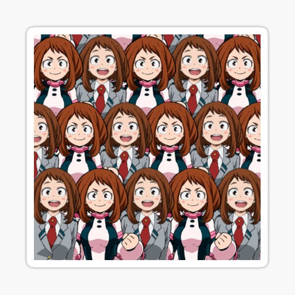 "Ochaco Uraraka" Sticker by raybound420 | Redbubble
