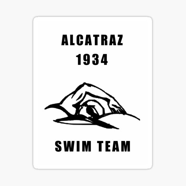 "Alcatraz Swim Team! " Sticker for Sale by michelleduerden | Redbubble