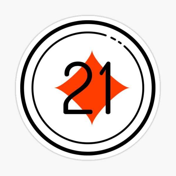 Number 21 Stickers | Redbubble