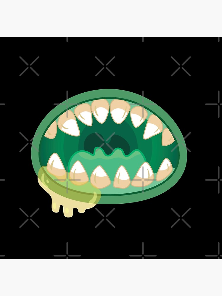 Lámina fotográfica «Dientes alienígenas y boca fea Corona divertida Usa ...