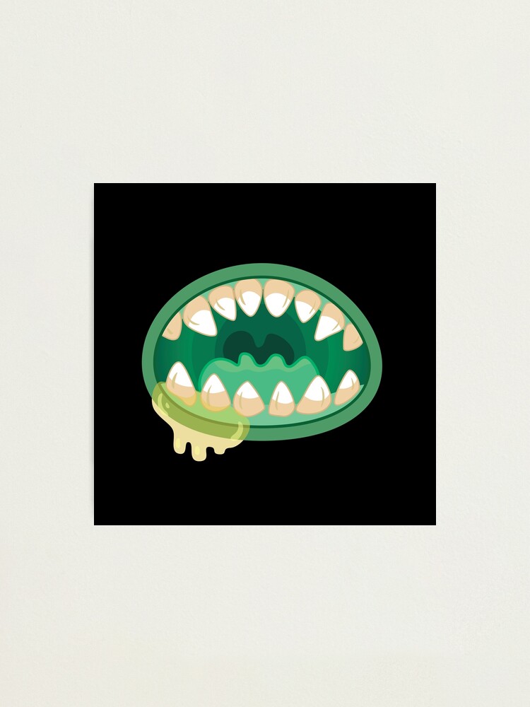 Lámina fotográfica «Dientes alienígenas y boca fea Corona divertida Usa ...