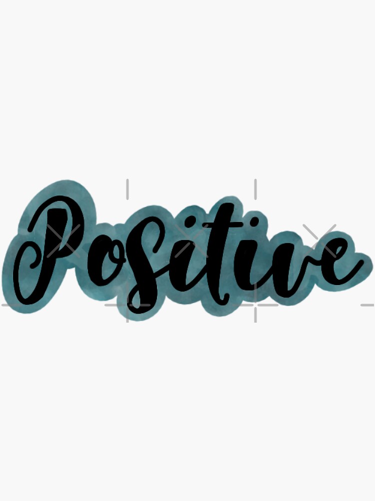 "Positive sticker " Sticker for Sale by vscoo-stickerss | Redbubble