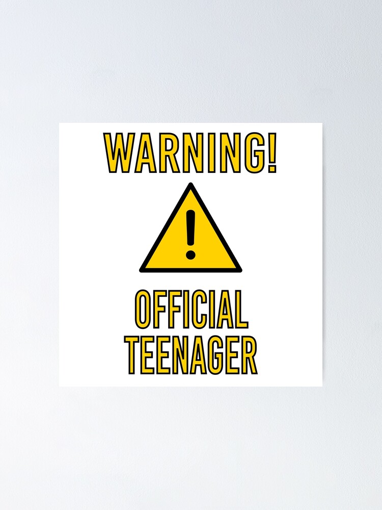 "Warning! Offical Teenager gift idea 13. birthday" Poster by lsvds ...