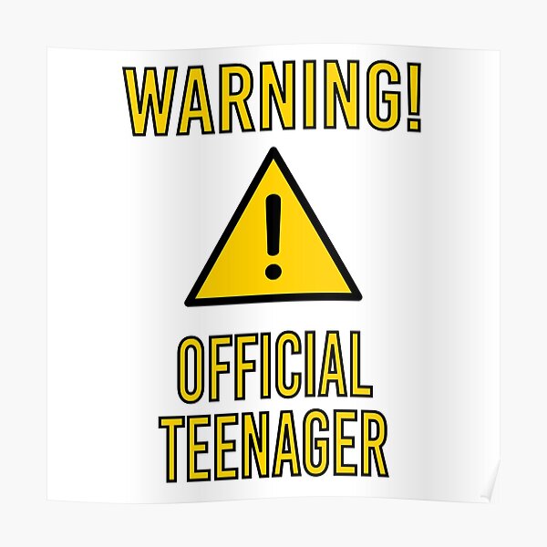 "Warning! Offical Teenager gift idea 13. birthday" Poster by lsvds ...