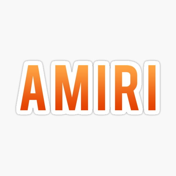 "AMIRI" Sticker for Sale by ALIRedhut | Redbubble