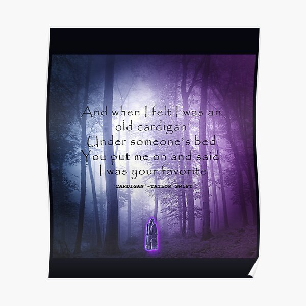 "taylor swifts folklore album quote" Poster for Sale by sirius-12456 ...