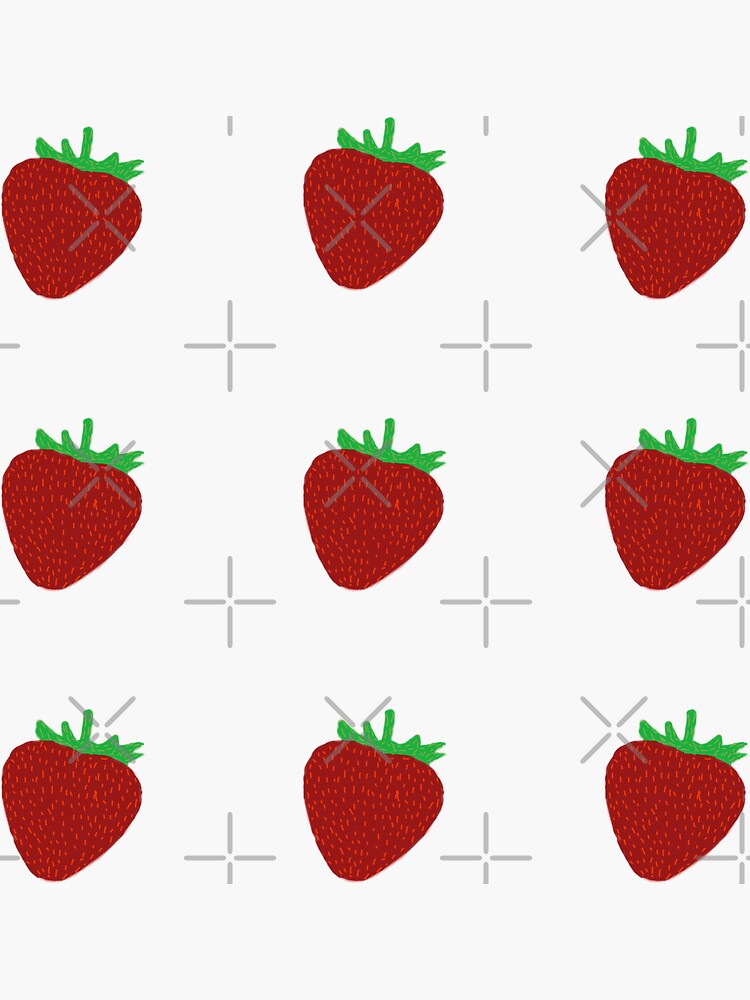 "Strawberry sticker pack" Sticker for Sale by ShotsByRebekah | Redbubble