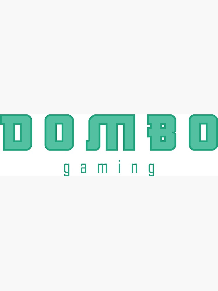 "Type face logo of Dombo Gaming" Art Print by DomboGaming | Redbubble