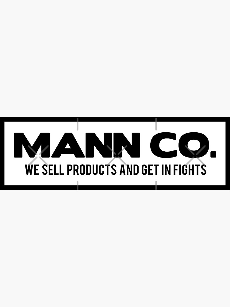 "Team Fortress Mann Co." Sticker for Sale by fareast | Redbubble