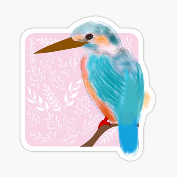 "little blue bird" Sticker by Ihavemalak | Redbubble