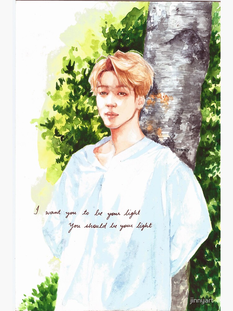 "Jimin- Promise" Sticker for Sale by jinnyart | Redbubble
