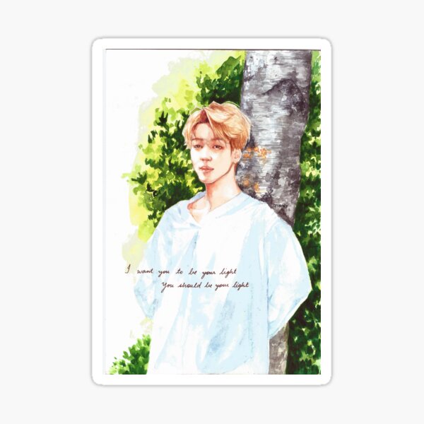 "Jimin- Promise" Sticker for Sale by jinnyart | Redbubble
