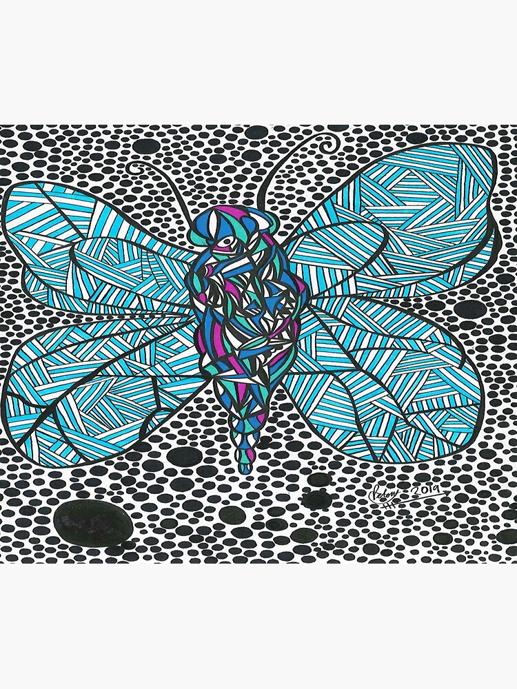 "Funky butterfly " Sticker for Sale by Pjohnstonesart | Redbubble