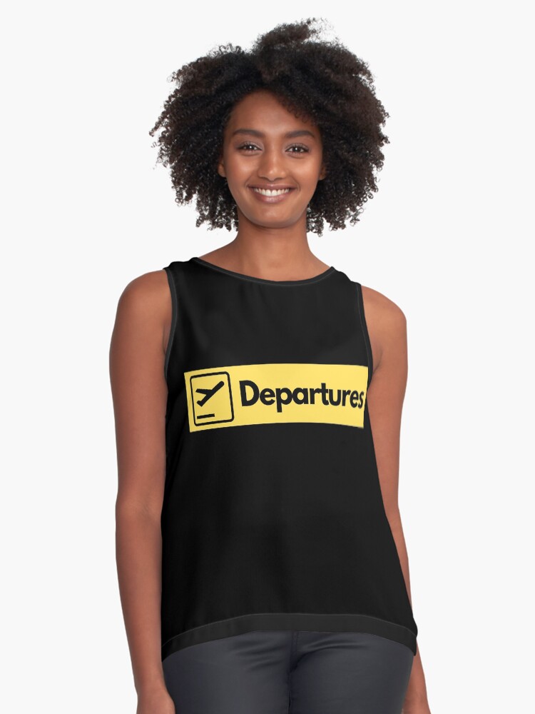 "Airport Departures Sign" Sticker for Sale by jetmike | Redbubble