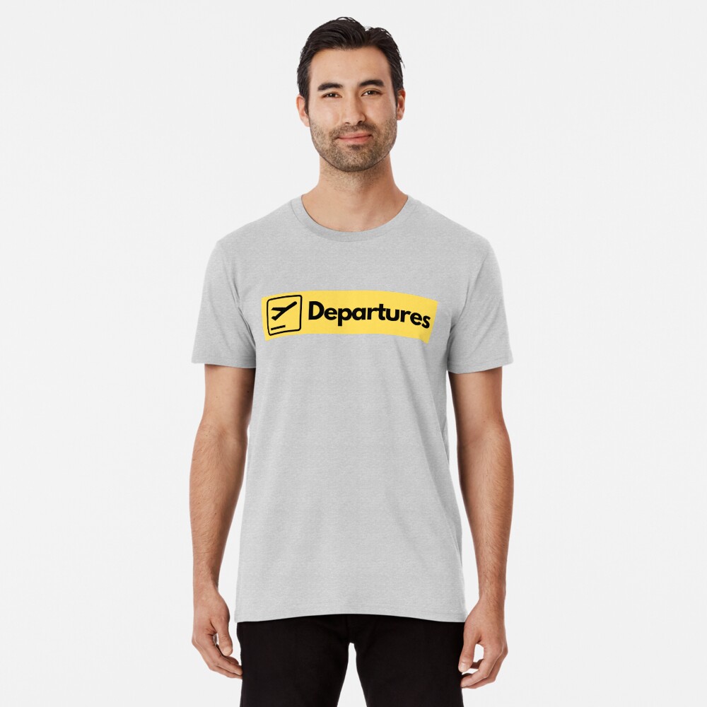 "Airport Departures Sign" Sticker for Sale by jetmike | Redbubble