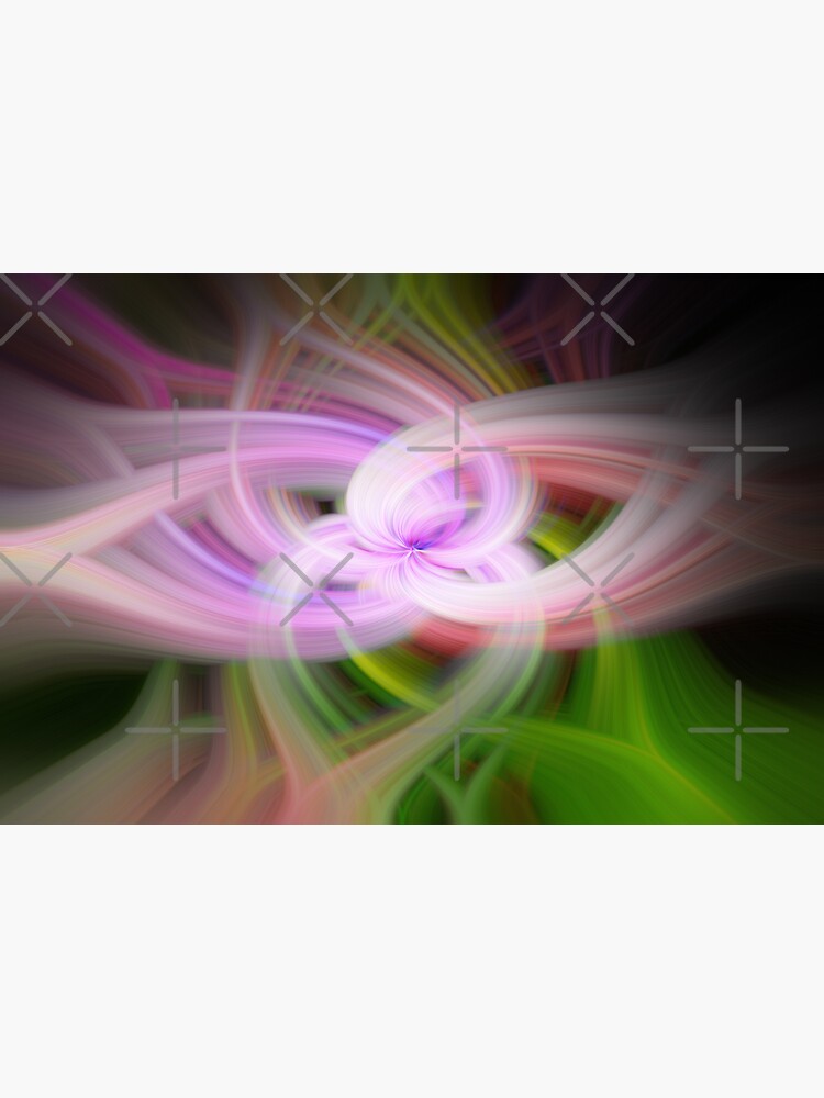 "Summer Rose Abstract Fractal Flower/Vortex Pattern in Pink, Green and ...