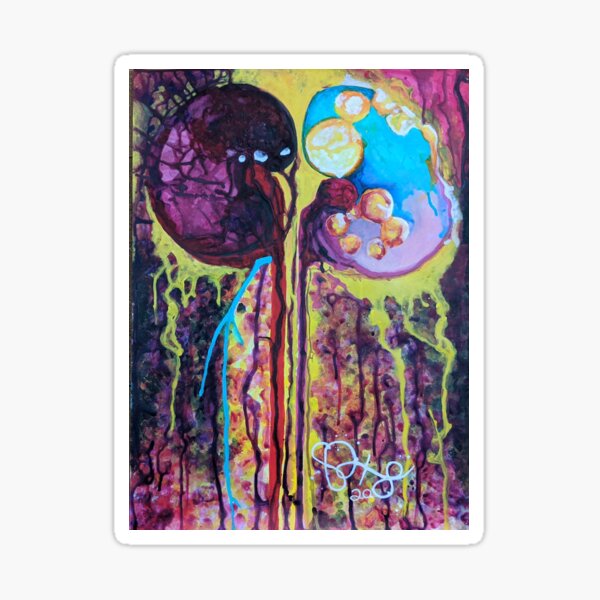 "Internal Decay" Sticker for Sale by Onyxgrove | Redbubble