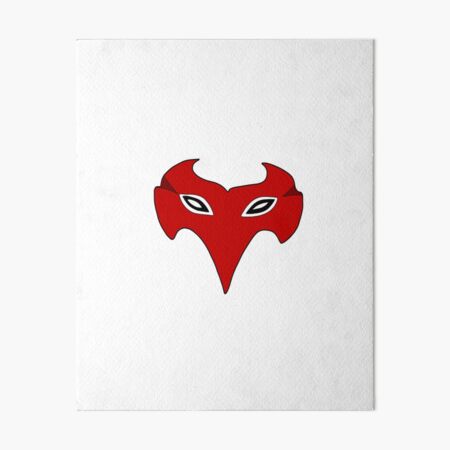 "Persona 5 Crow/Akechi Mask (WHITE)" Art Board Print by INSAINT | Redbubble