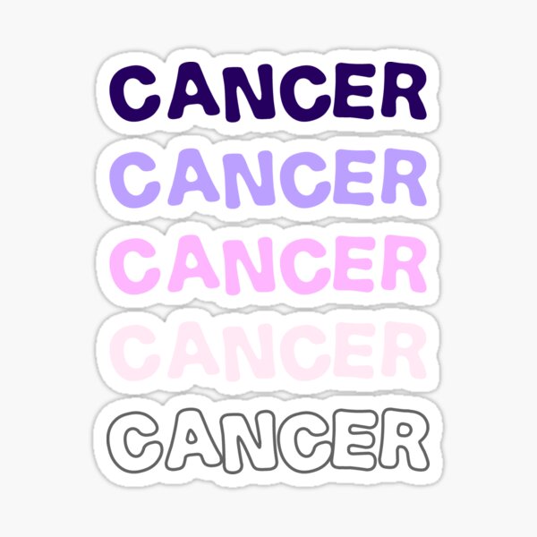"Cancer Zodiac Sign" Sticker for Sale by dearhallie | Redbubble