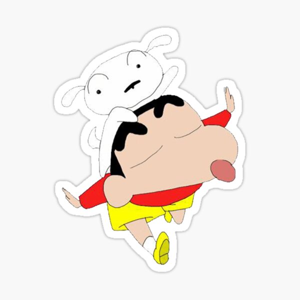 "Shin Chan and Shiro" Sticker for Sale by DeanBeit | Redbubble