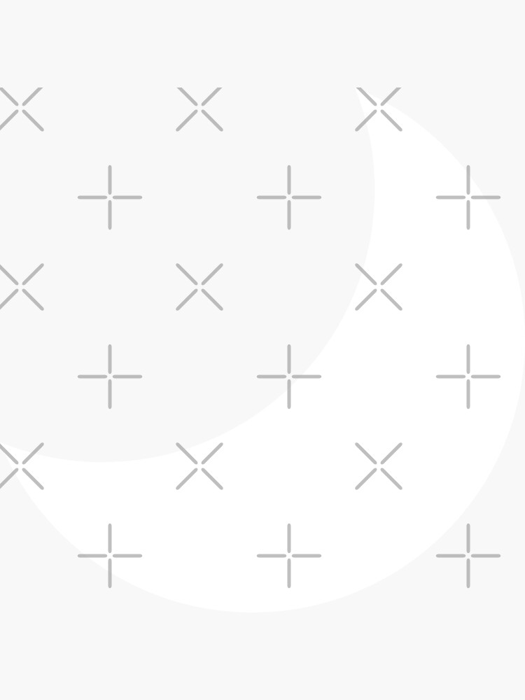 "Half Moon" Sticker for Sale by christopper | Redbubble