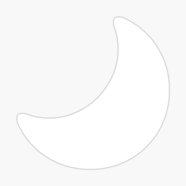 "Half Moon" Sticker for Sale by christopper | Redbubble