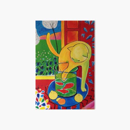 Lámina rígida «Gato Matisse - Le chat aux poissons rouges (el gato con ...