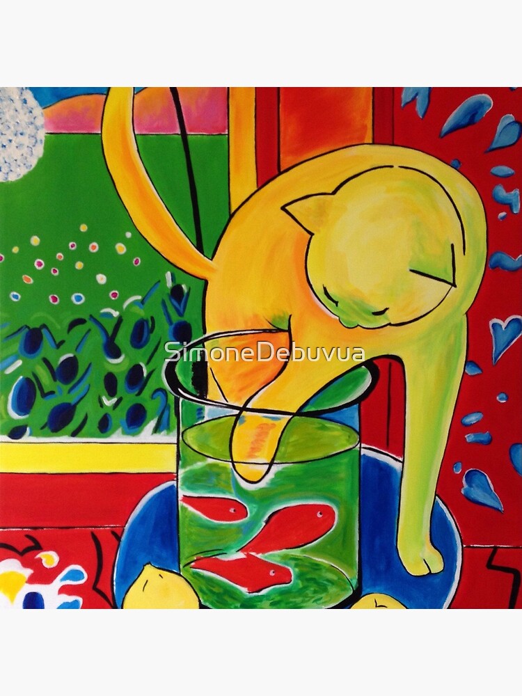"Matisse cat - Le chat aux poissons rouges (the cat with red fish) 1914 ...