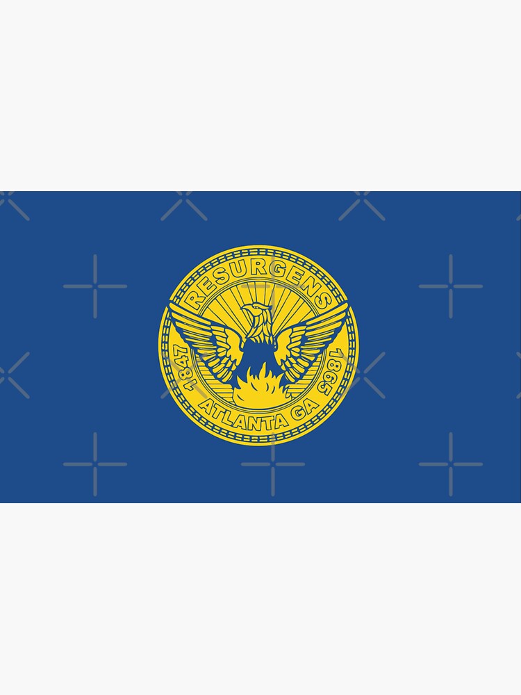 "Atlanta Georgia City Flag" Sticker for Sale by FiveRedBats | Redbubble