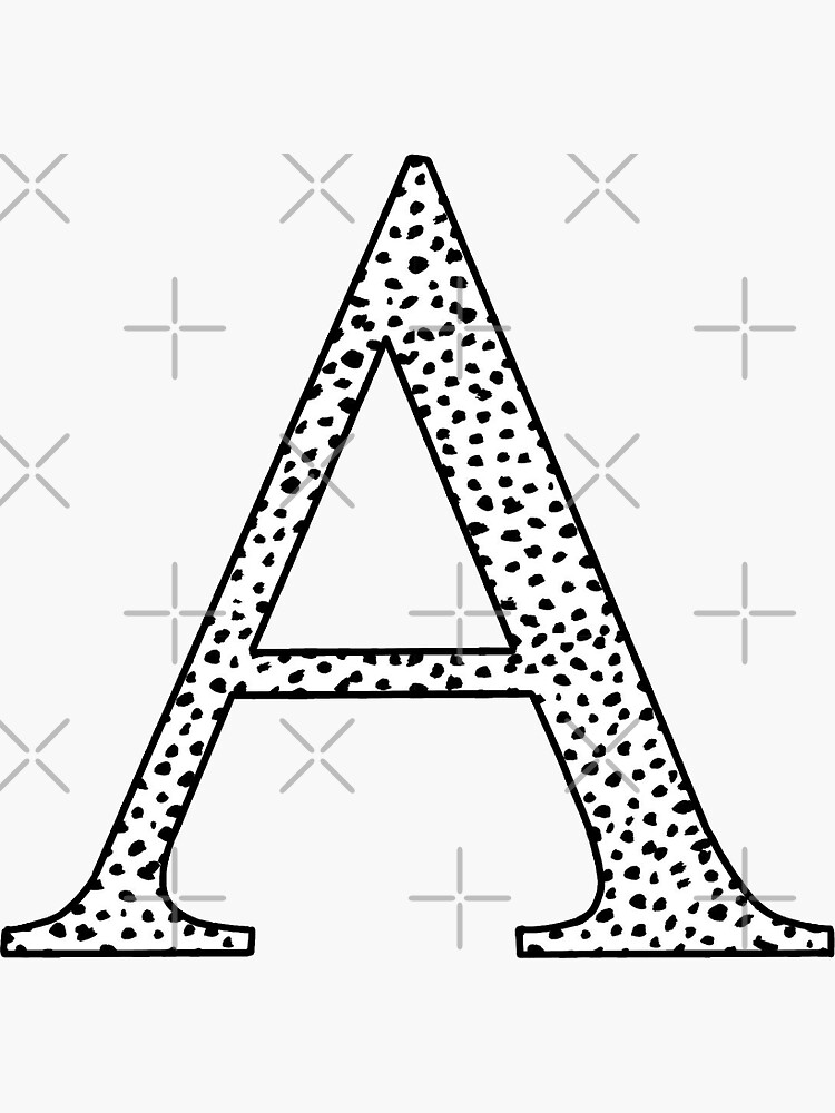 "A Initial" Sticker for Sale by maddiee-kennedy | Redbubble
