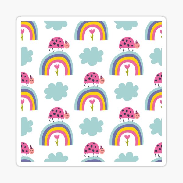 Rainbow Clouds Sticker By Larry1007 Redbubble
